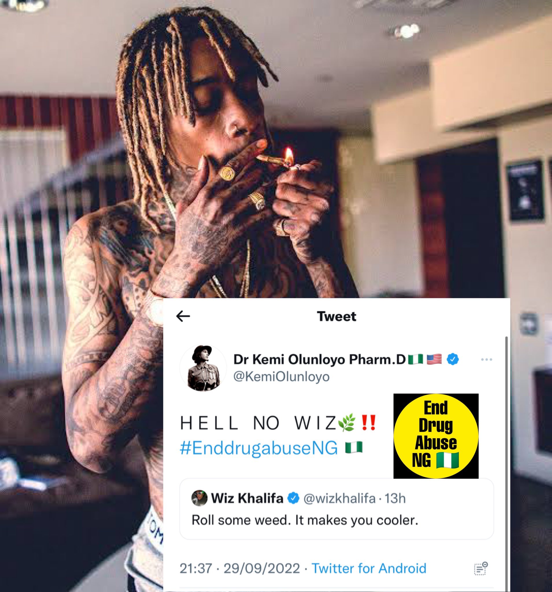 Wiz Khalifa Rolling Weed