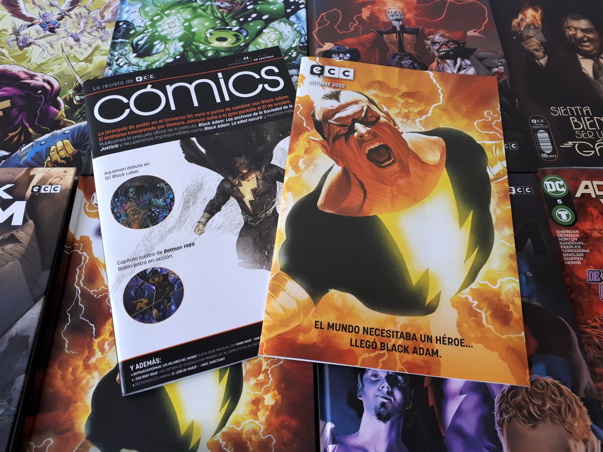 ECC Ediciones on Twitter: "¡Celebramos el próximo estreno de #BlackAdam en la revista oficial # ...