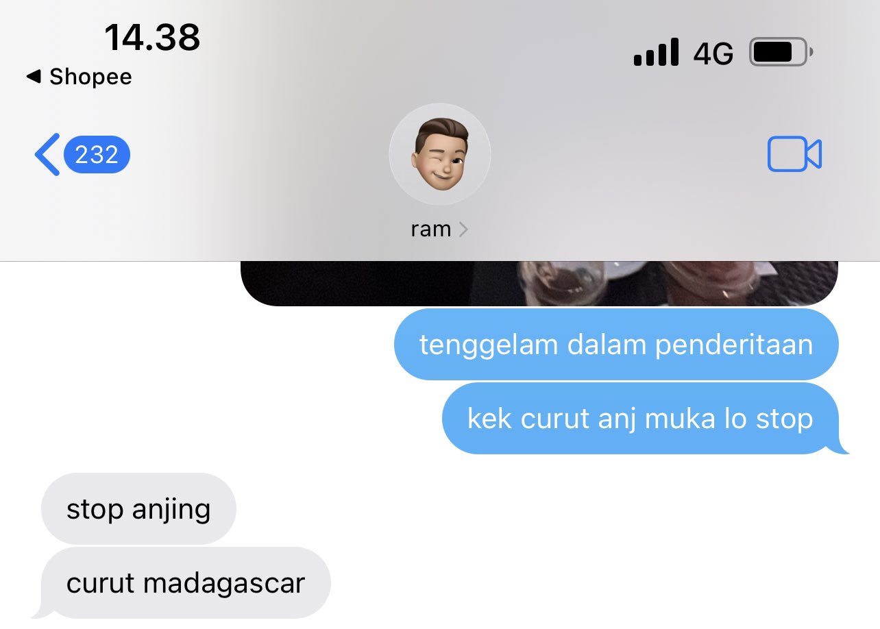 jeje oc real acc on Twitter: "kenapa sih kalo chatan sama gue pada bilang stop2 terus anj 😭 ...
