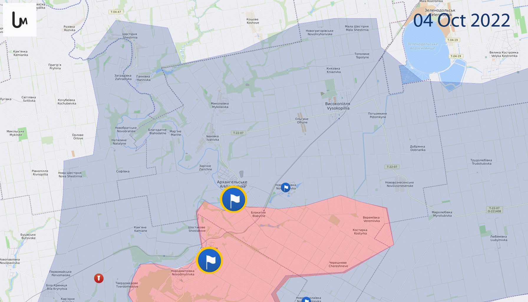 Liveuamap on Twitter: "Ukrainian military liberated Arkhangelske, Starosillia, Velyka ...