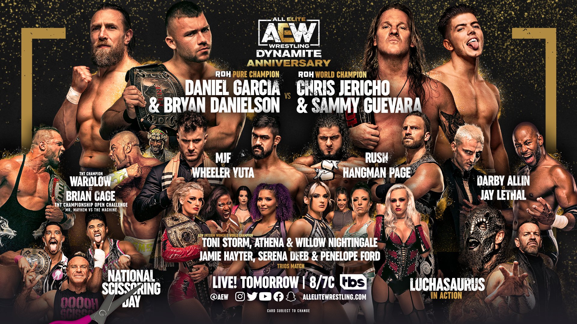 All Elite Wrestling on Twitter: "TOMORROW! It’s Wednesday Night #AEWDynamite 3 Year Anniversary ...