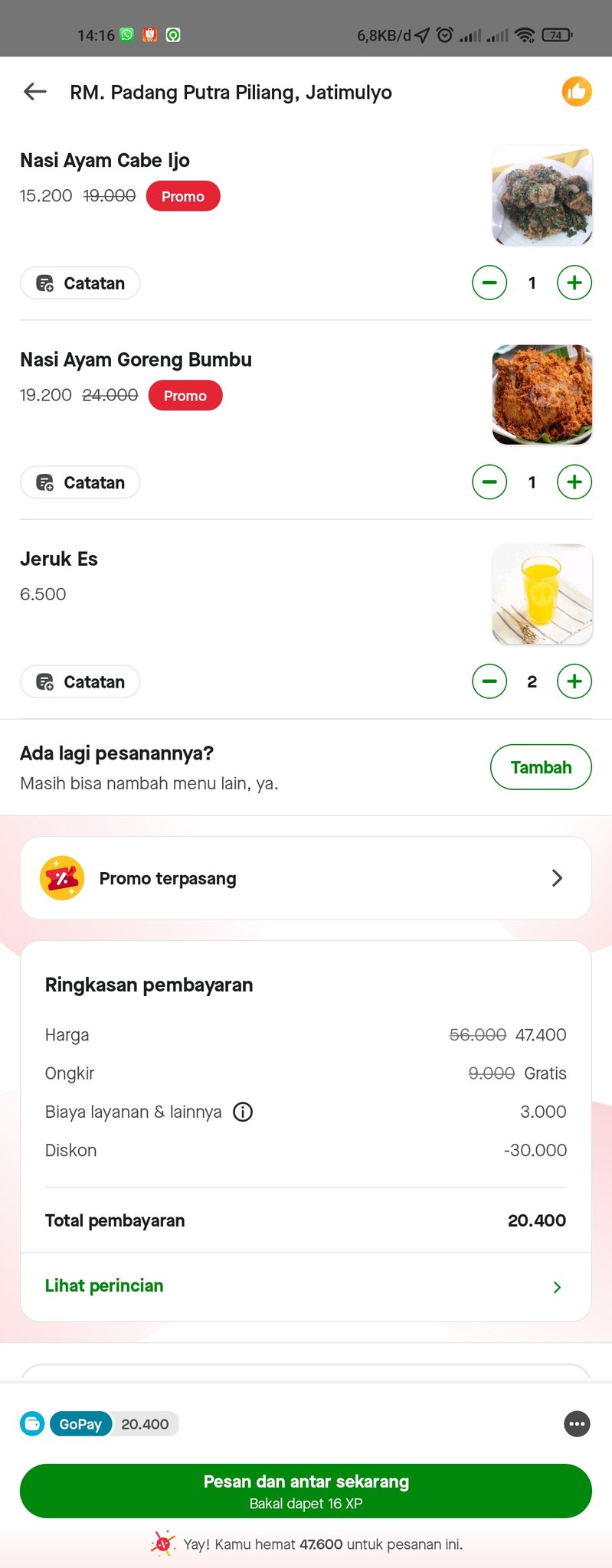 on Twitter: "2 naspad ayam cabe ijo sm ayam kremes bumbu, sm 2 es jeruk ...