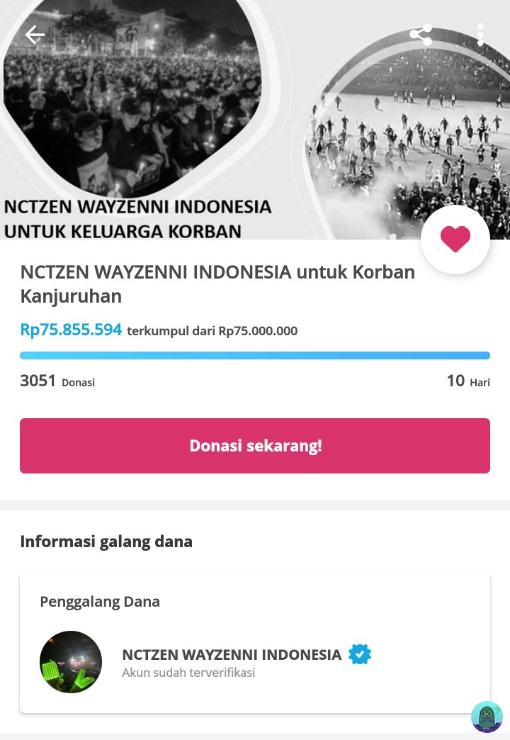 TanyarlㅡDilarang Rep LINK AFF‼ on Twitter: "💚 penggalangan dana dari nctzen wayzenni indonesia ...