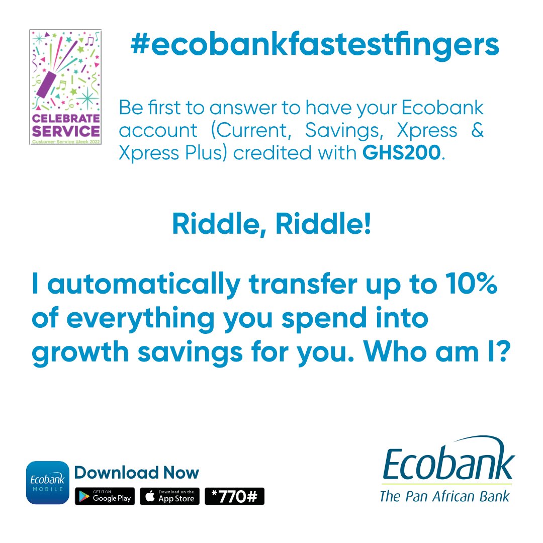 Ecobank Ghana Plc On Twitter The First To Answer Correctly Gets
