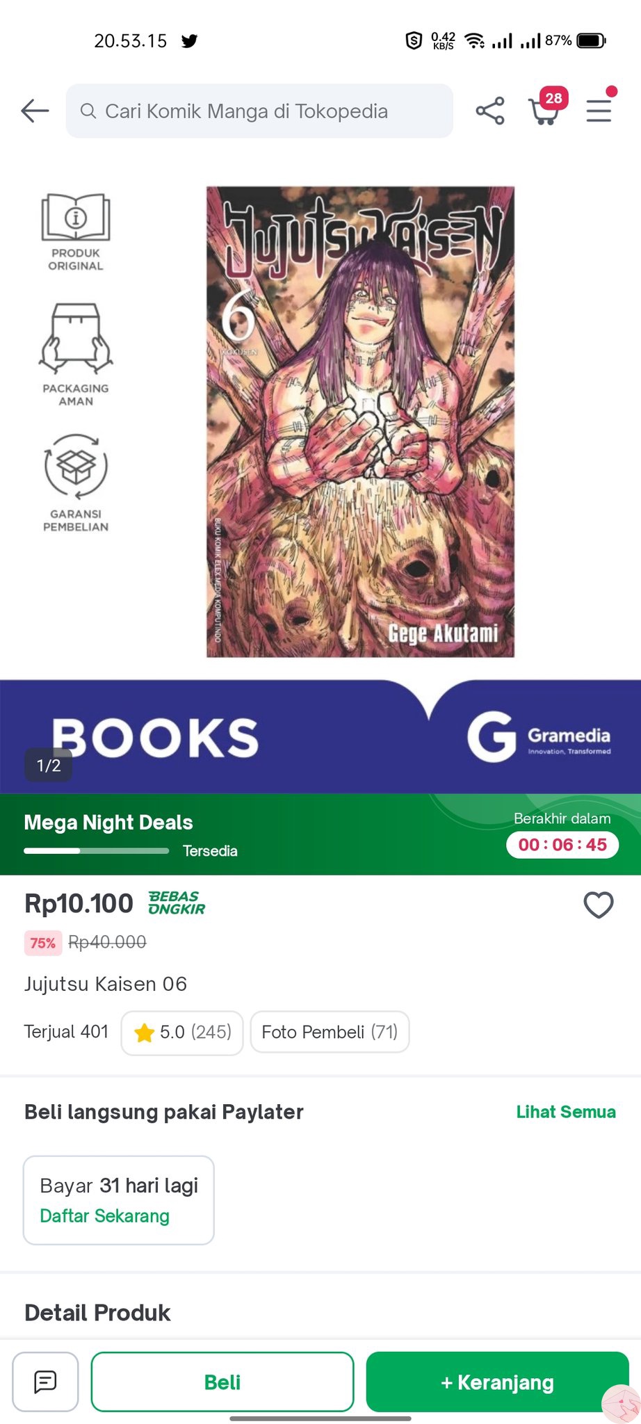 JAPANFESS TERANG on Twitter: "*jpf jujutsu kaisen nih guys! https://t.co/LcdODQS0jP" / Twitter