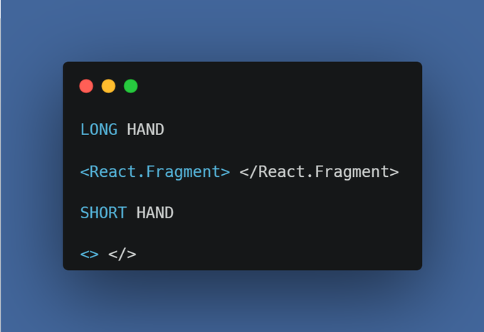React Shorthand Tips and Tricks Thread🧵👇 - المسلسل من Ayush Thakur ...
