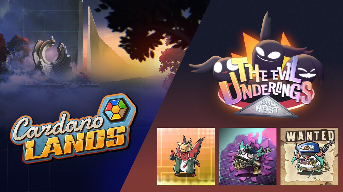 CardanoLands | NFTs DEFI | STAKING on Twitter: "Our new friends @EvilUnderlings 💜 The Evil ...