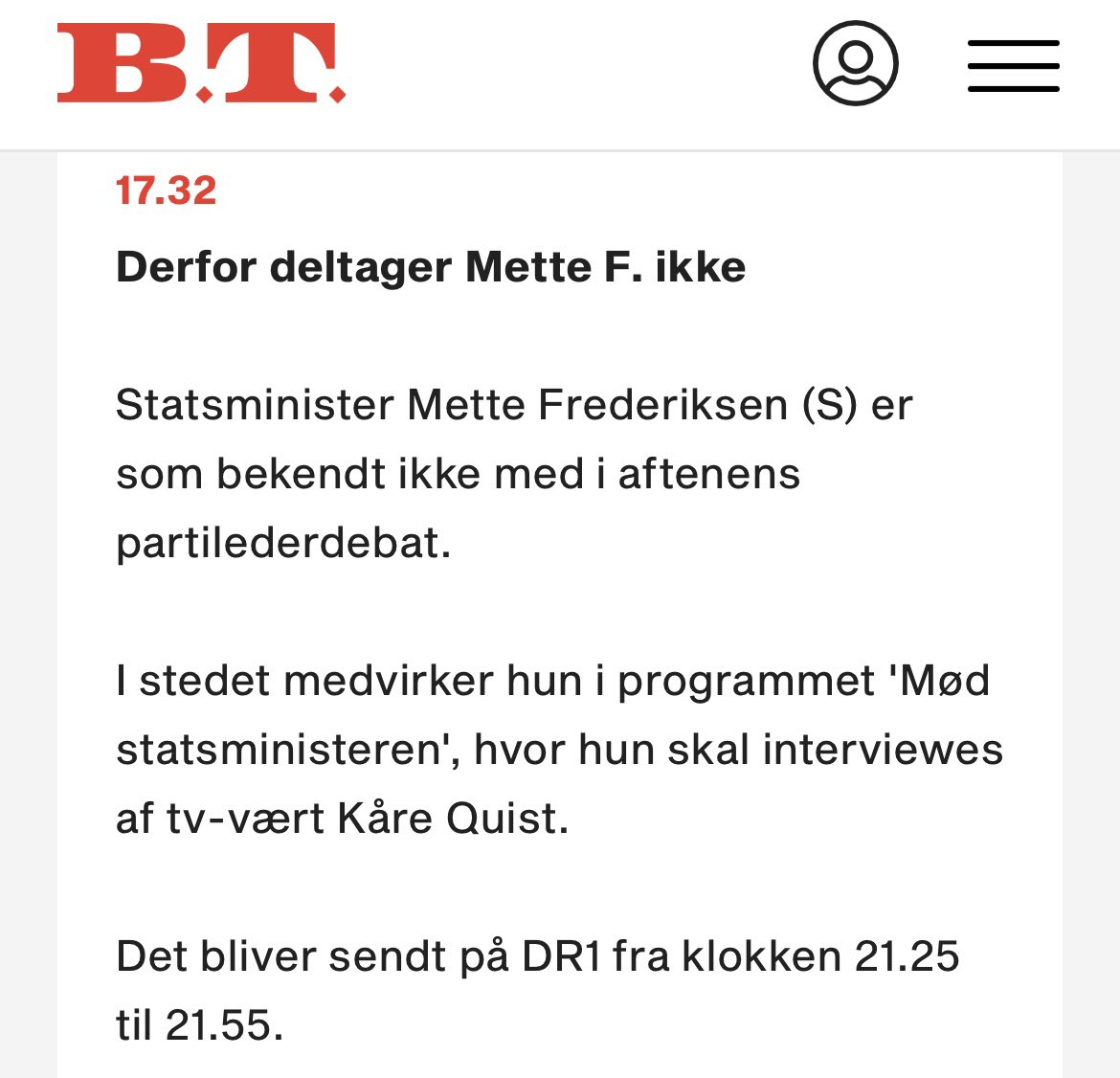 Kåre Quist on Twitter: "Mange har spurgt hvorfor Mette Frederiksen ikke deltager i den store ...