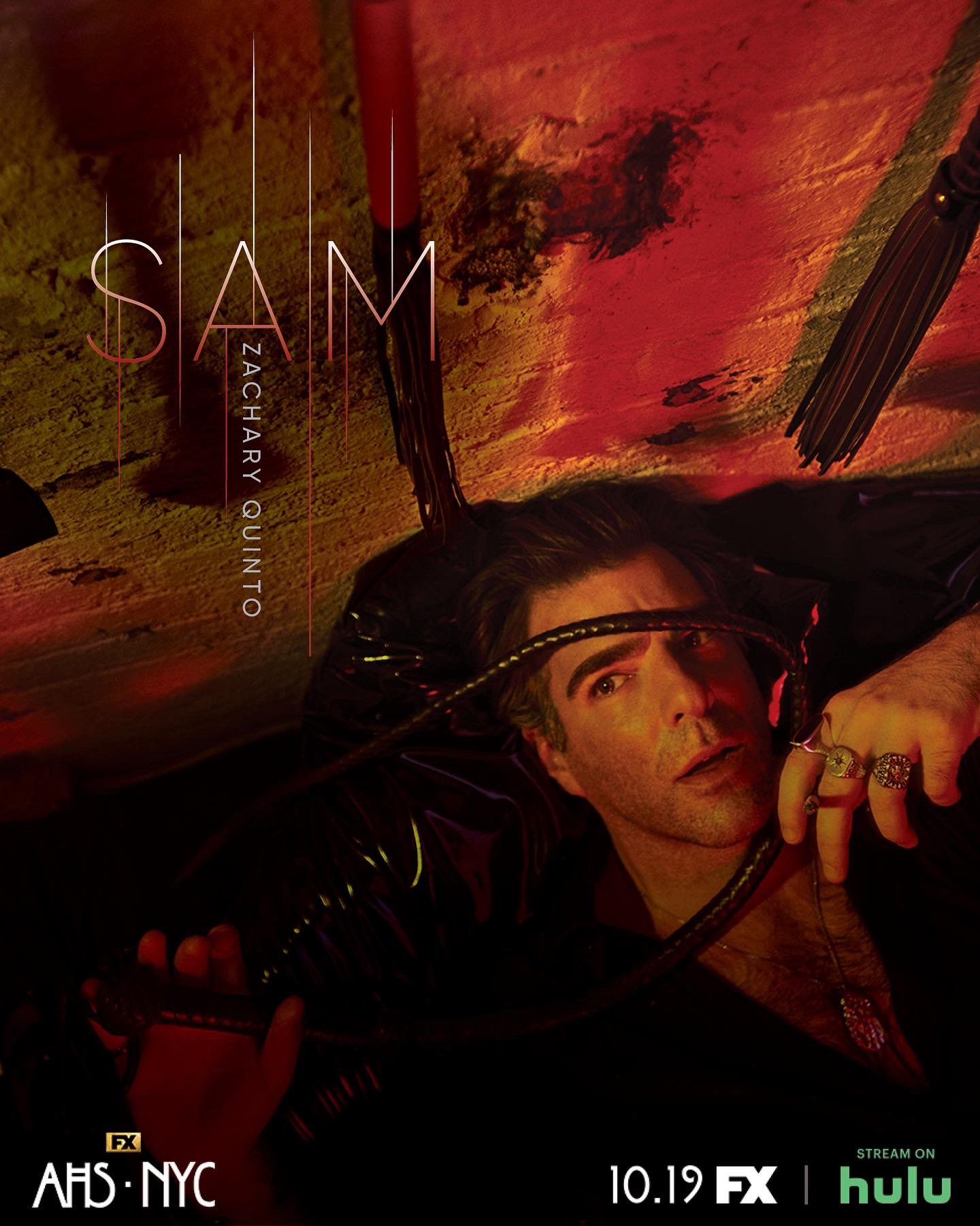 AmericanHorrorStory on Twitter: "Zachary Quinto as "Sam." FX’s AHS:NYC premieres 10.19 on FX ...