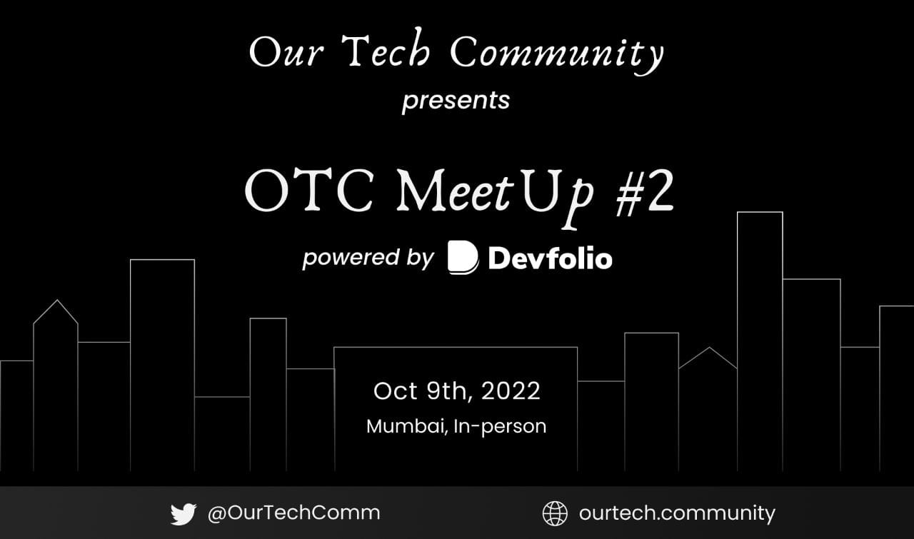 Our Tech Community on Twitter: "We are celebrating 100 OTC CatchUp sessions 🎉 Hosting OTC MeetUp ...