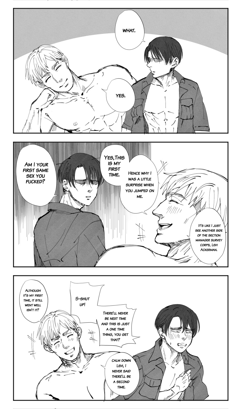 Maerwin(always MIA) on Twitter: "alright now it's Sukiya!Erwin and Janitor!Levi moment xD Read ...