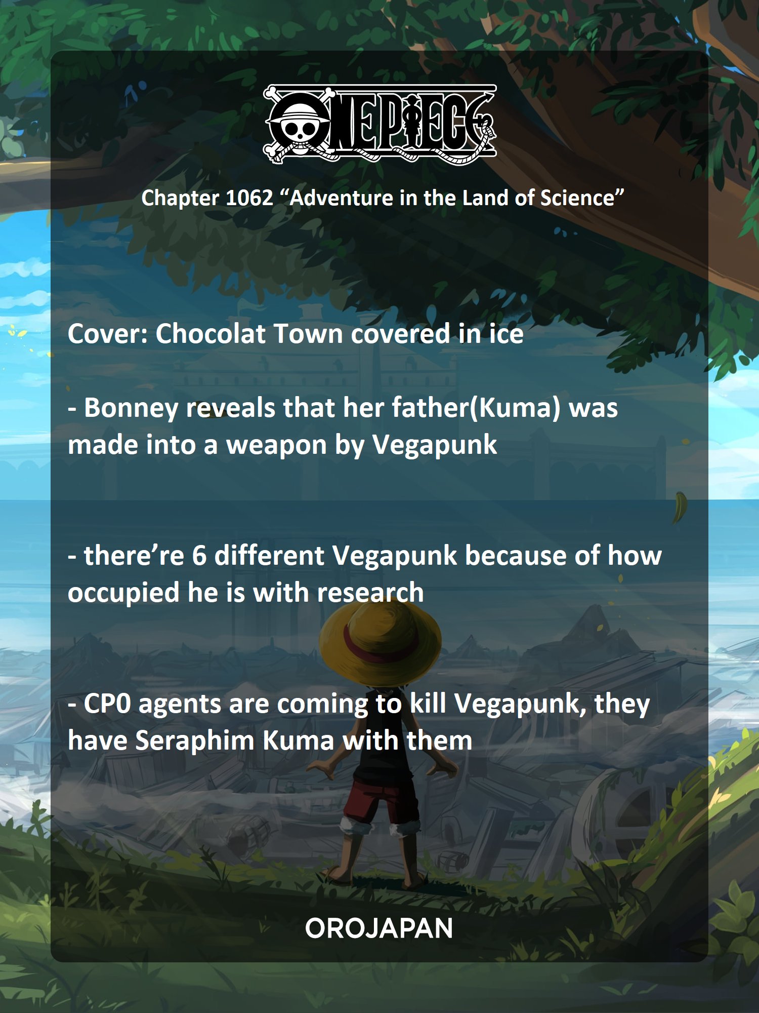 OROJAPAN on Twitter: "#ONEPIECE1062 CHAPTER 1,062 FIRSTS SPOILERS https://t.co/qhUXsycd90" / Twitter