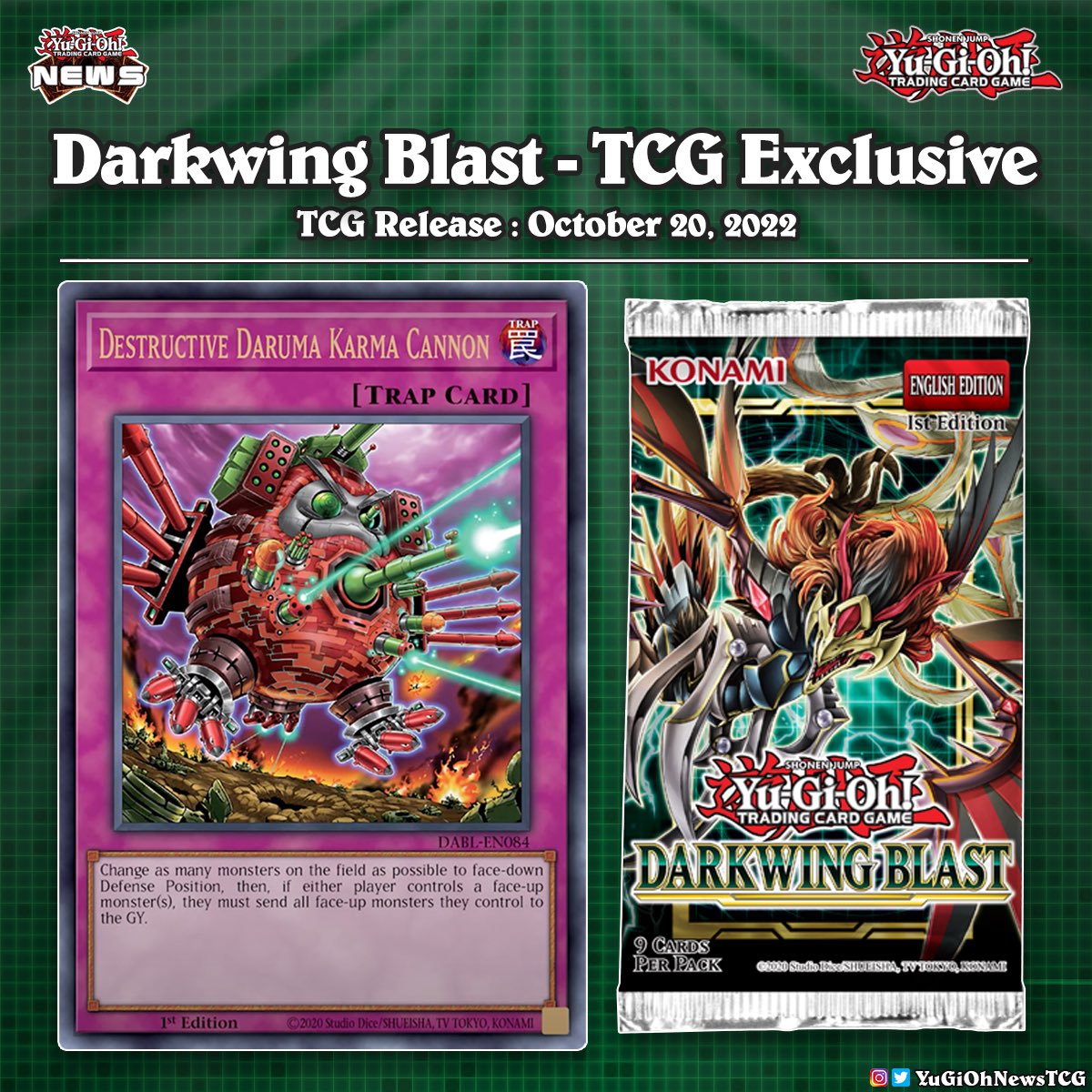 YuGiOh News on Twitter: " 𝗗𝗮𝗿𝗸𝘄𝗶𝗻𝗴 𝗕𝗹𝗮𝘀𝘁 @tomboxcreations revealed a TCG exclusive Trap card‼️ ...