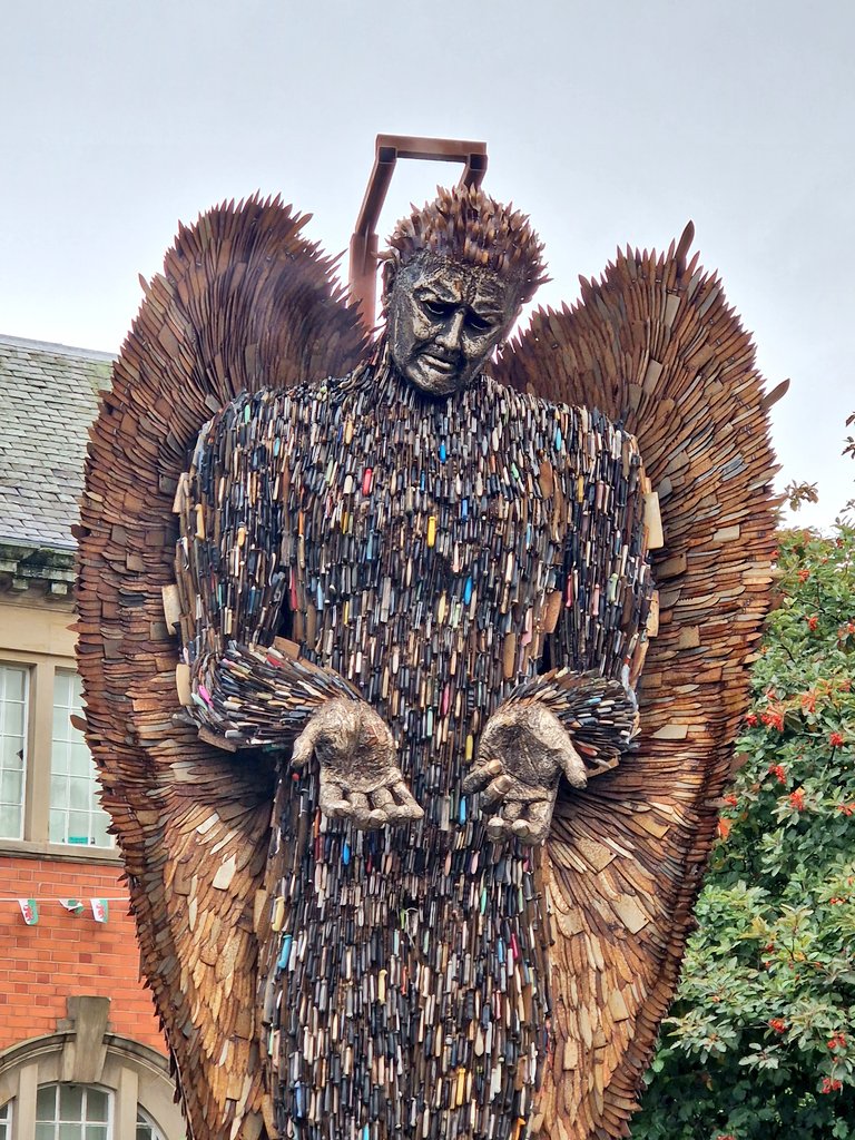 Cllr Paul Rogers On Twitter The Knife Angel Will Be On Display At Queens Square In Wrexham