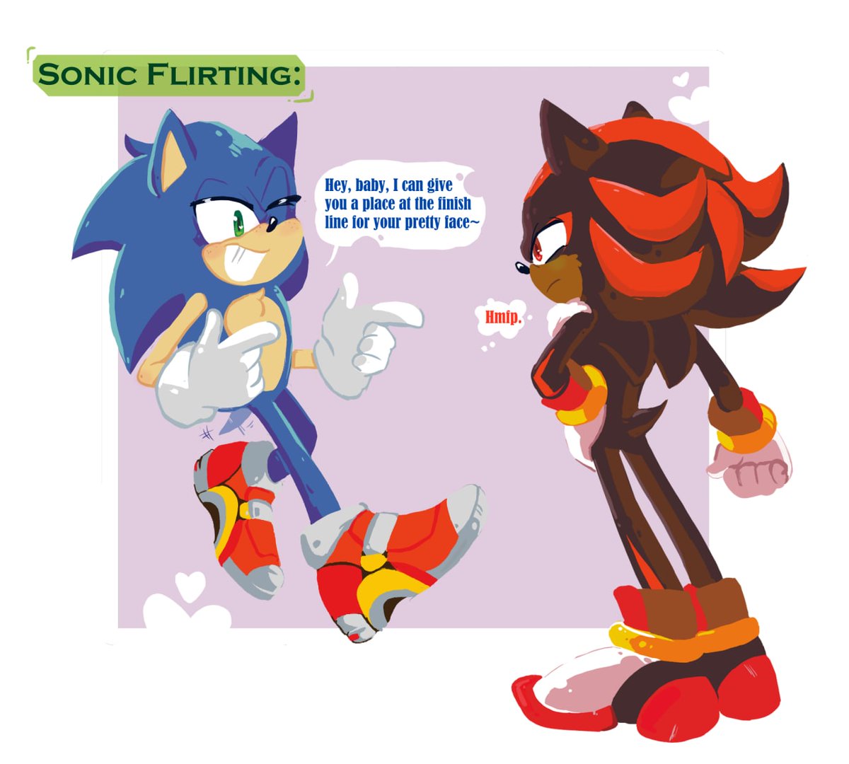 王張二兎/onechan on Twitter: "RT @callmeshy350: HAHAHAH i did it.🥲 The difference between Sonic's ...