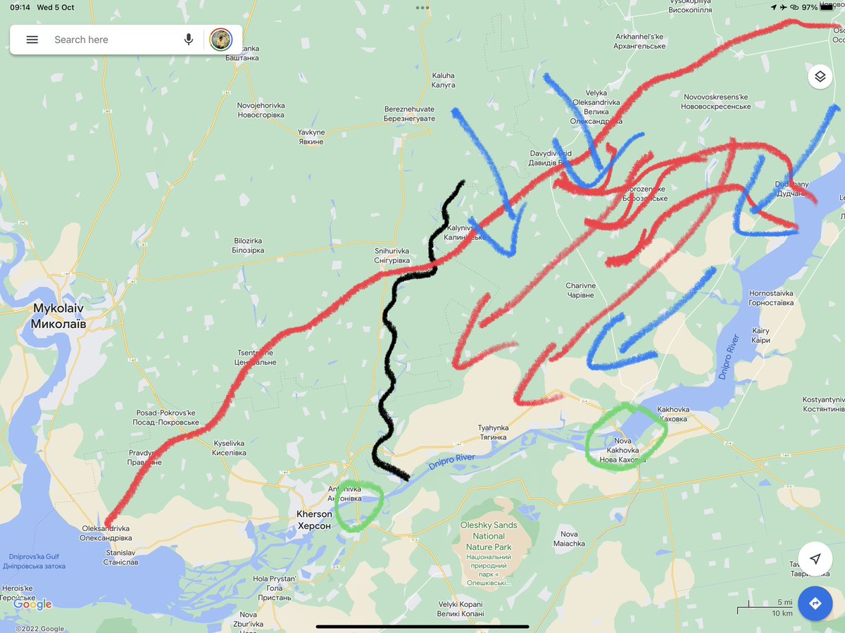 We are seeing a Russian collapse in the South (2 below). They are going ...