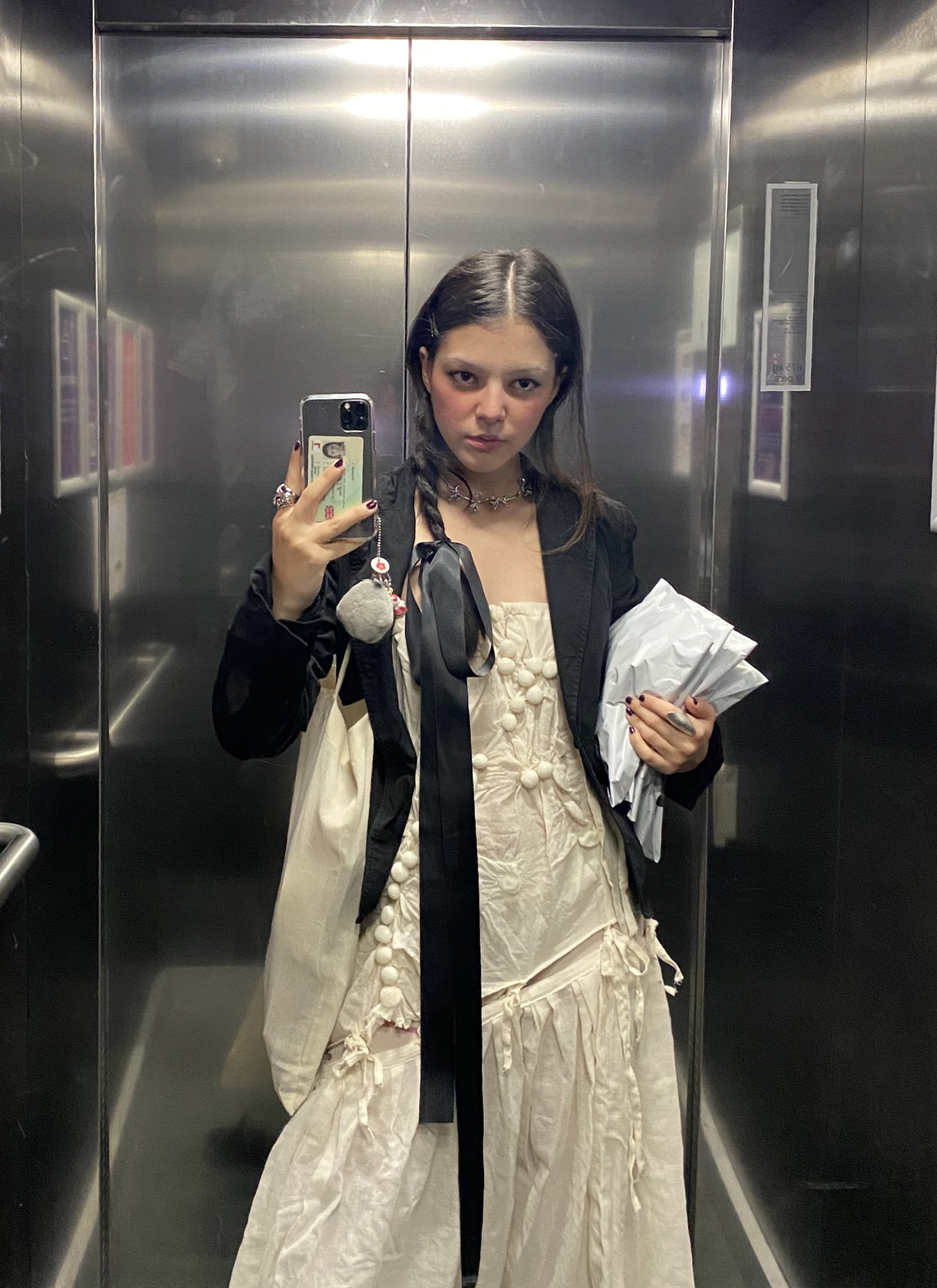 morgan on Twitter: "my outfit for uni today wearing a 013lei parasite dress i made (skirt as a ...