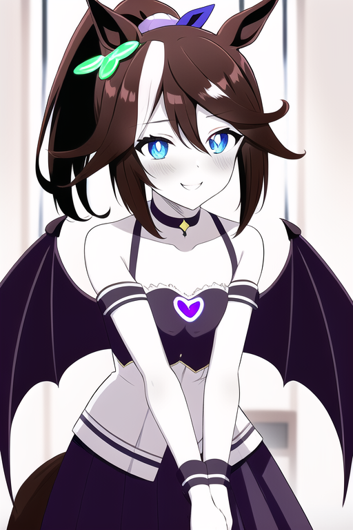 らすね＠大人気作家 on Twitter: "AIの力でウマ娘にセクシーな悪魔コスを着せまくる、デジタル闇堕ちおじさんと化している。これはトウカイテイオー。 #NovelAIDiffusion ...