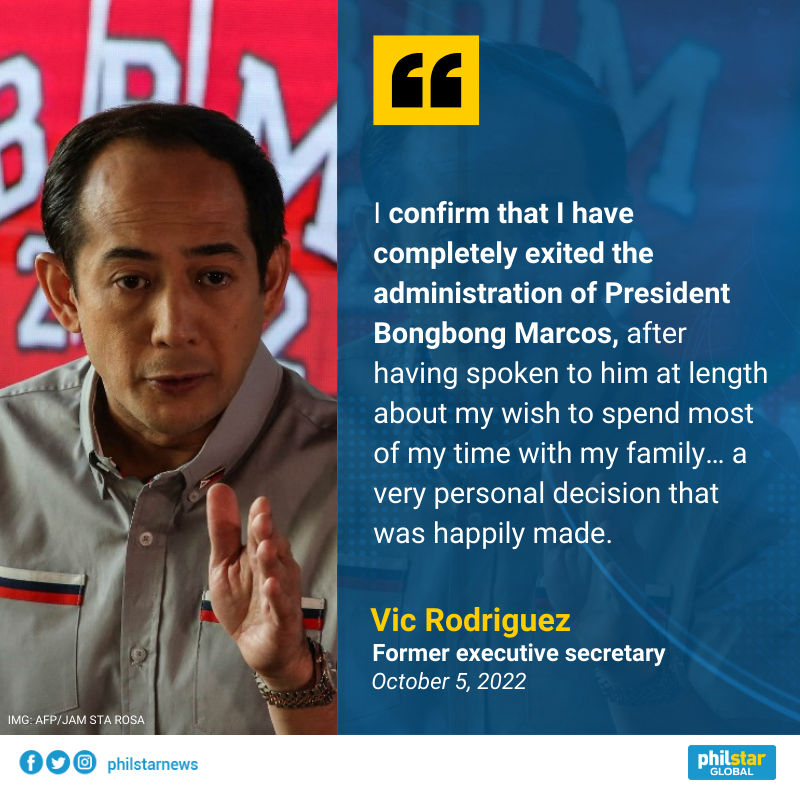 Philstar.com on Twitter: "‘I HAVE COMPLETELY EXITED THE ADMINISTRATION OF PRESIDENT BONGBONG ...