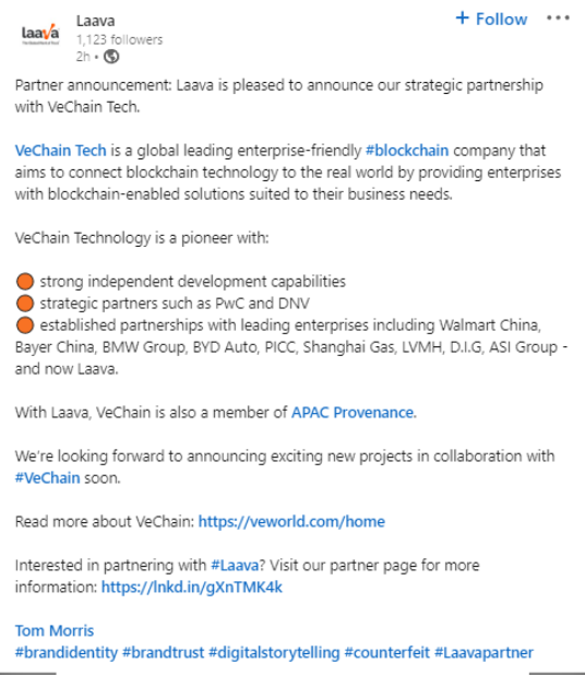 VeChain Foundation on Twitter: VeChain Foundation on Twitter: