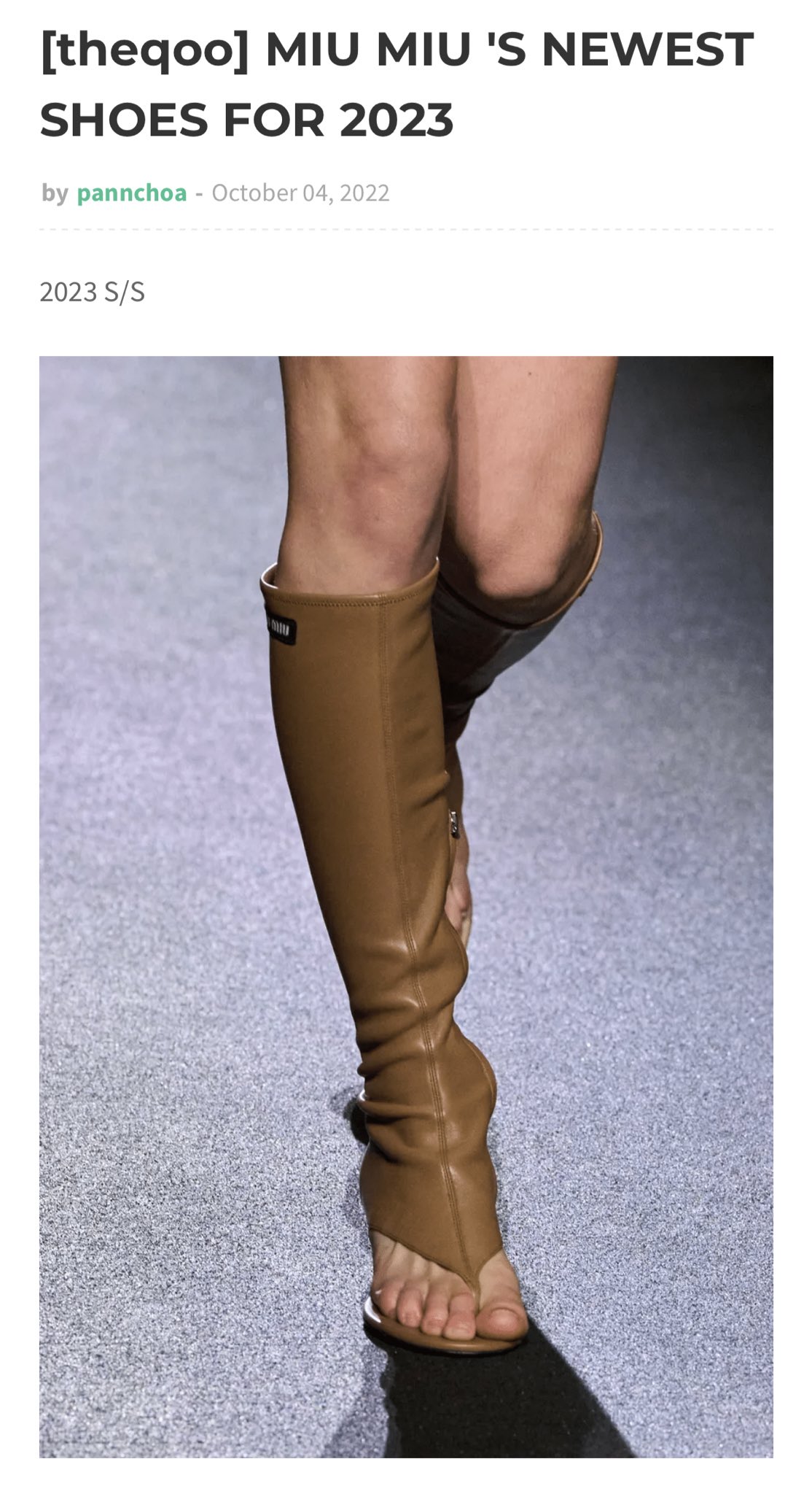 notpannchoa/notpannkpop/notnetizenbuzz on Twitter: "[ notpannchoa ] Miu Miu's SS 2023 shoes ...