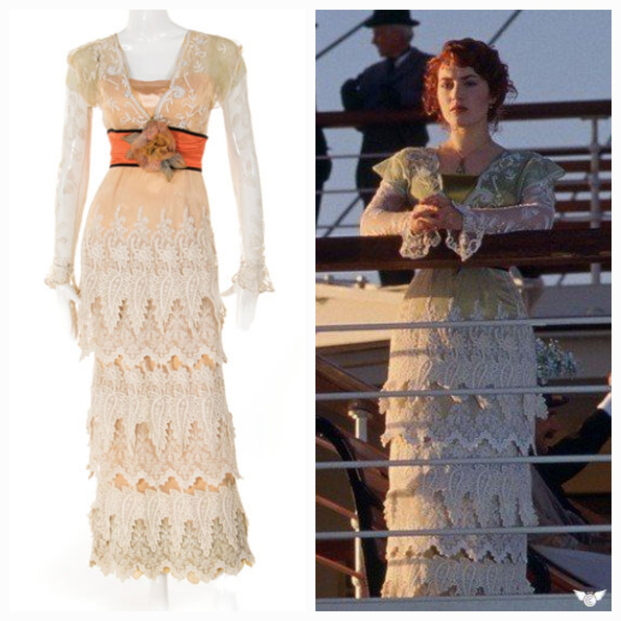 Titanic Rose Green Dress
