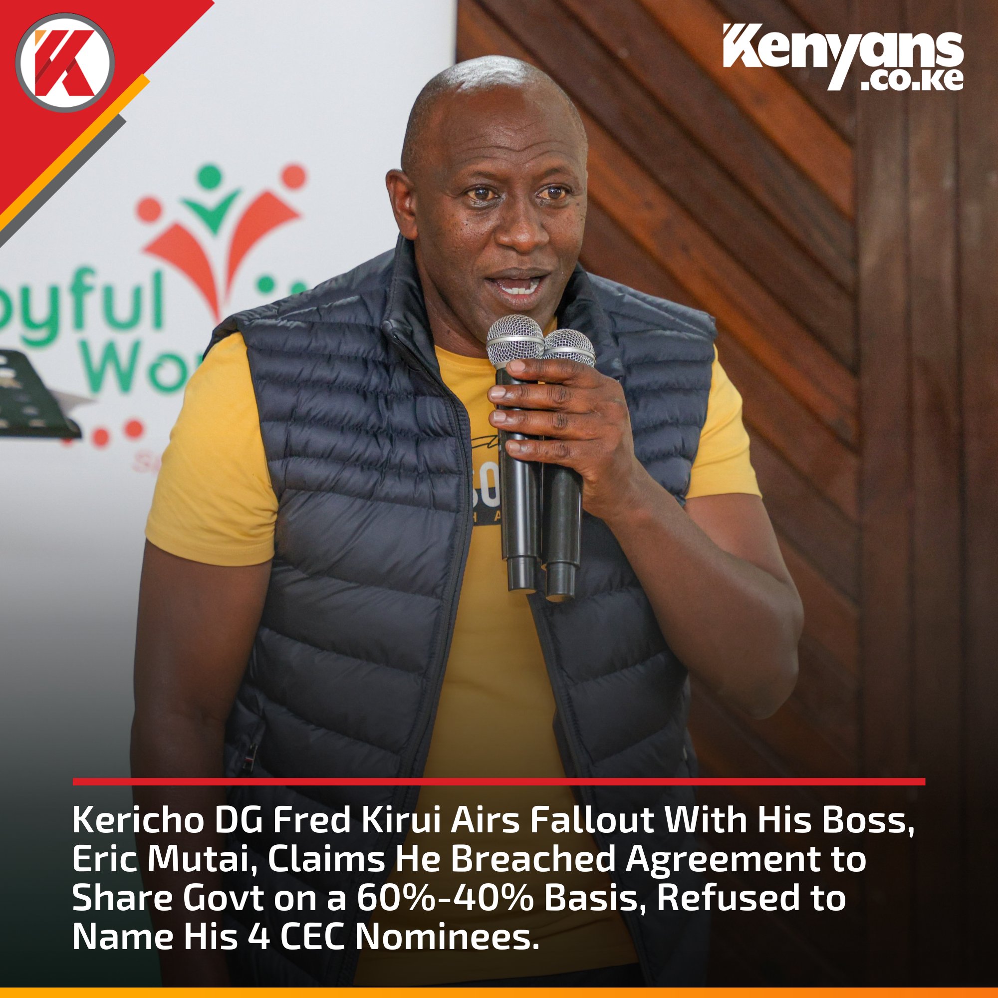 Kenyans.co.ke on Twitter: "Kericho DG airs a fallout between him and ...