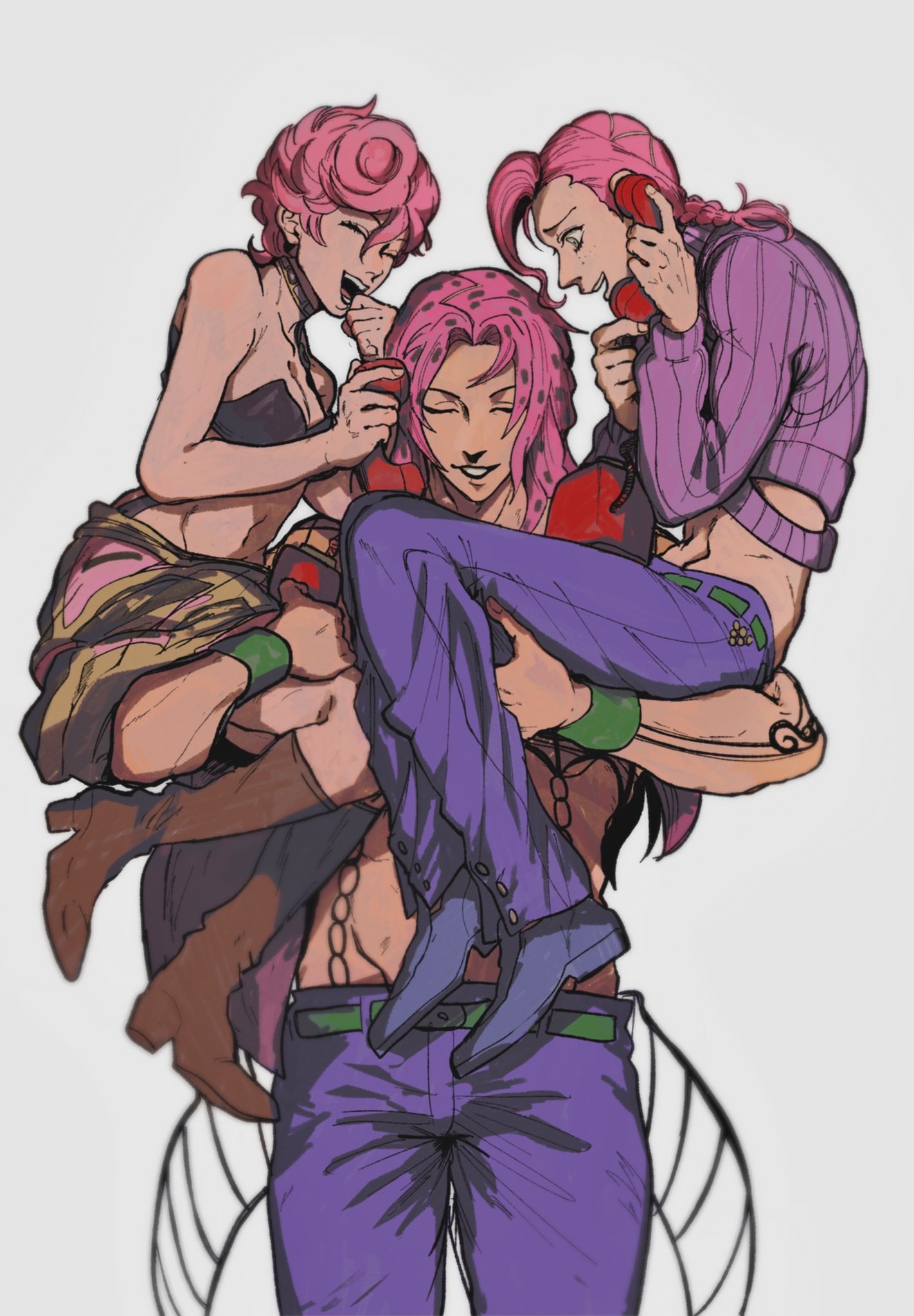 しろがね🔥ﾚﾎﾞﾗｲ8夜9夜10昼 on Twitter: "平和なピンク親子☎️ #jjba #jjbafanart https://t.co/mJdpM9xeIS" / Twitter