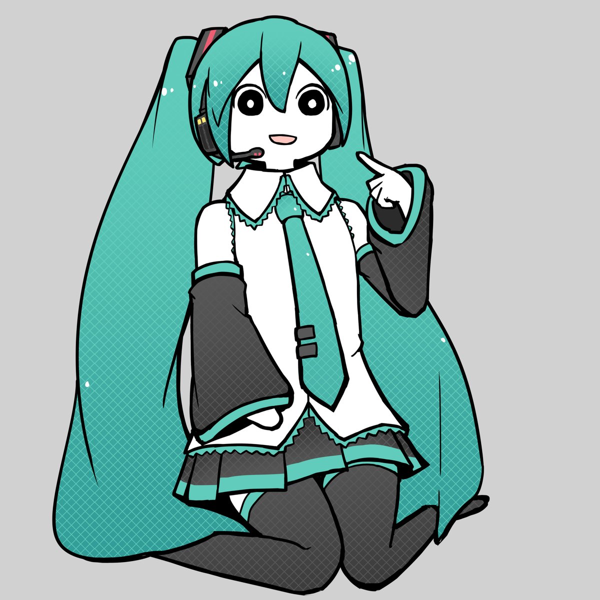 初音ミク 「Mikou×乙れん 」|乙れんのイラスト