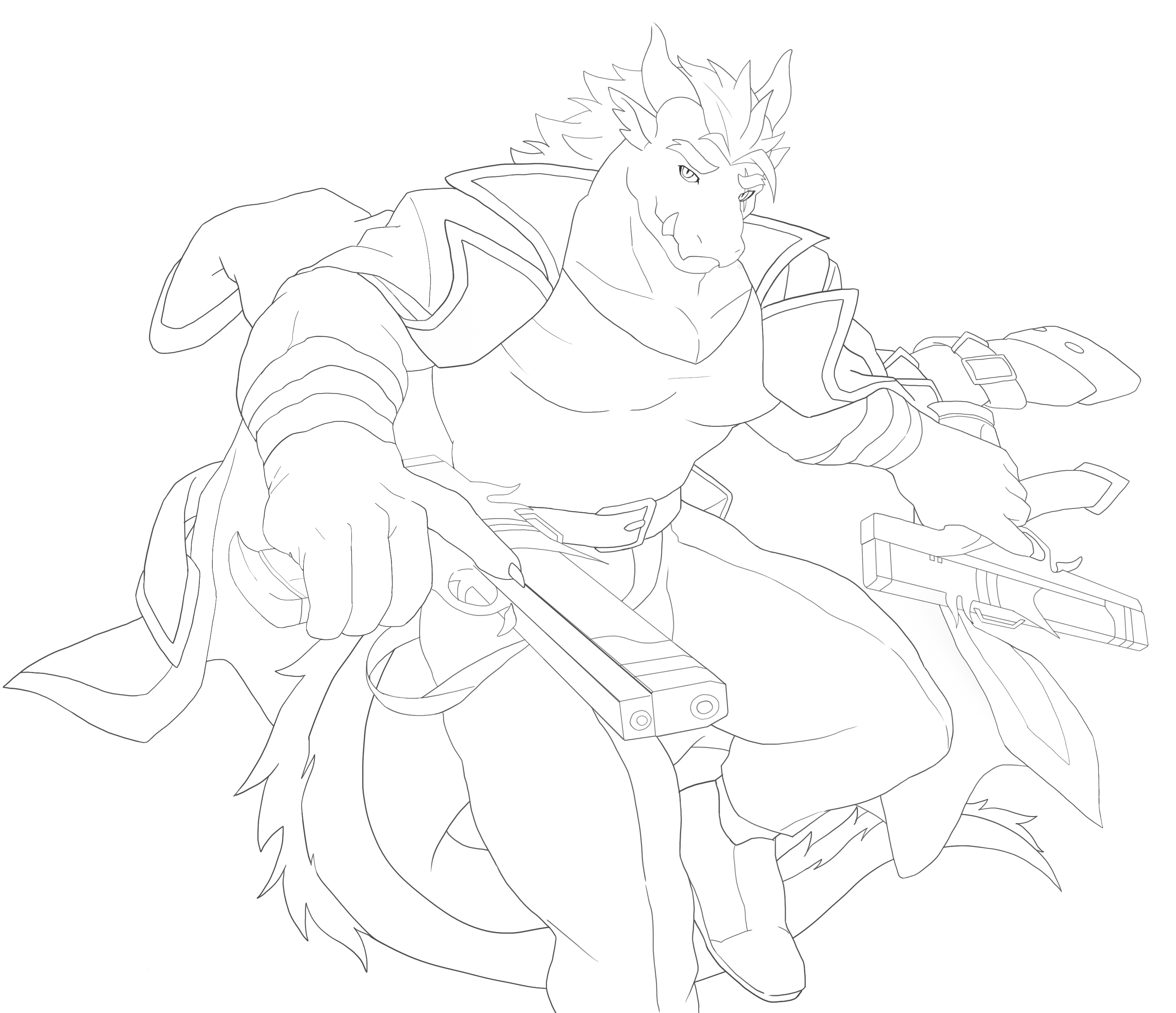 Yed On Twitter Nice Dragon With A Gun Thank You For The Commission