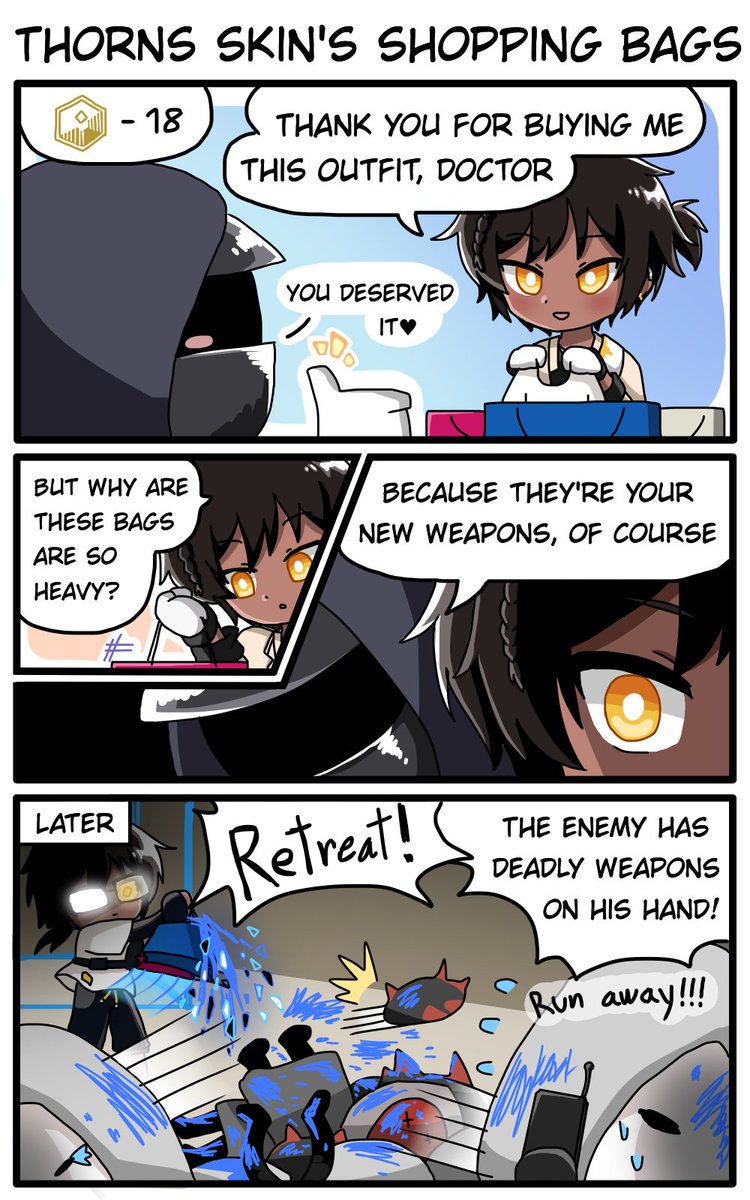 「Yeah lol XD I used to draw short comic a lot in the past hah」Rinzyの漫画