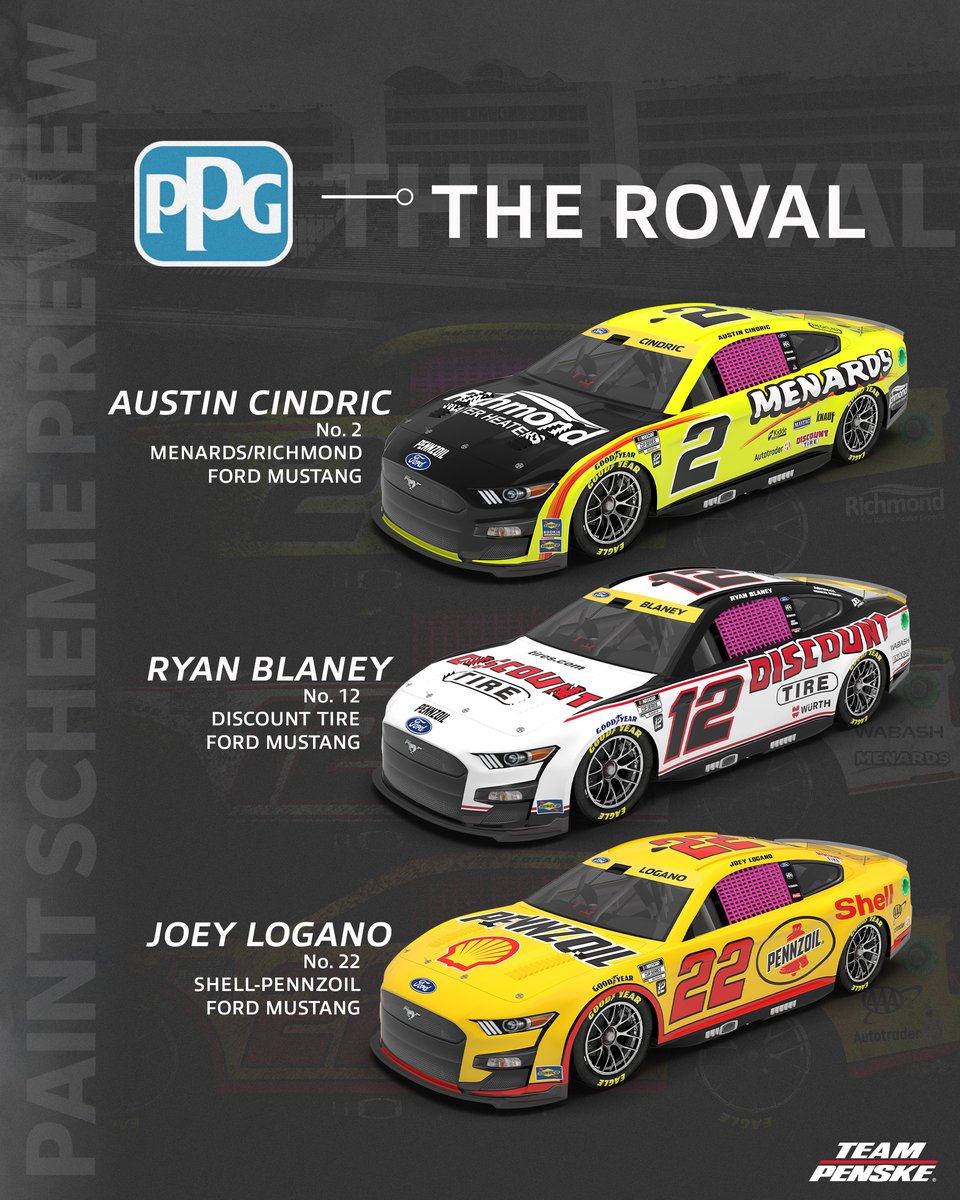 Penske schemes for The Roval : r/NASCAR