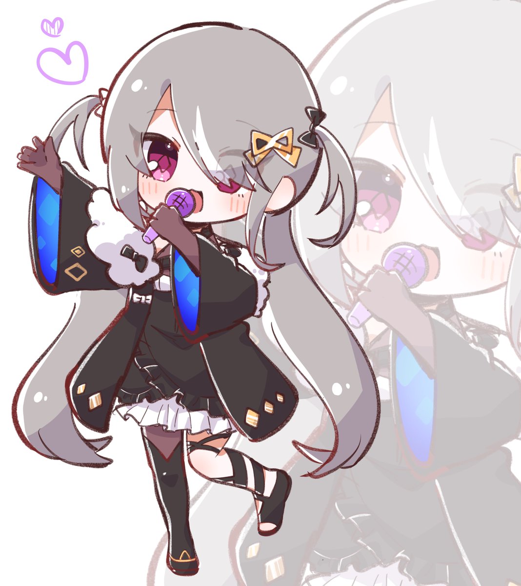 「配信おつぐもでした!!今回もVtuberの夜乃すみちゃんを描きましたまた今日の夜」|ayagumo先生🌈☁のイラスト