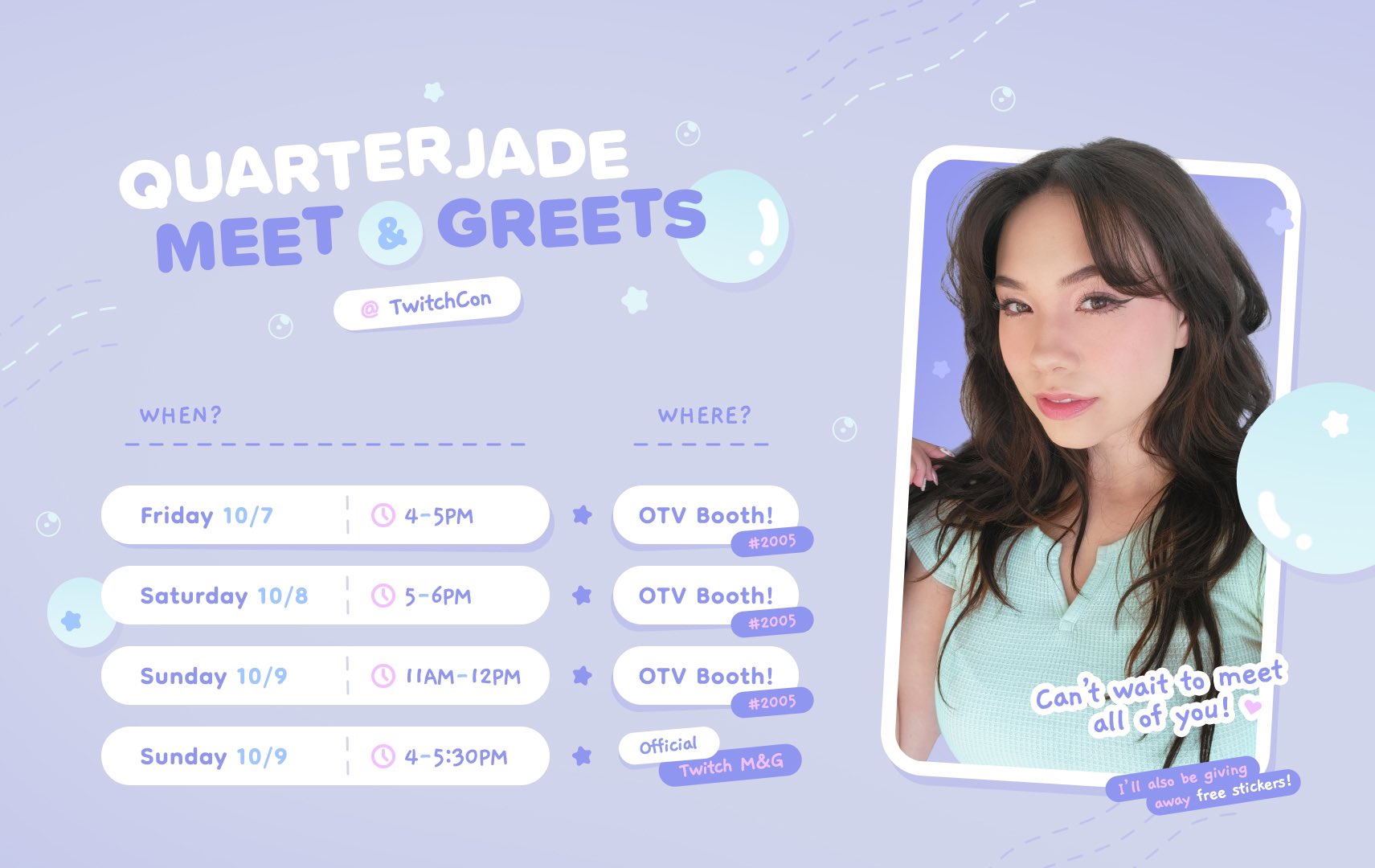 QuarterJade on Twitter: "SEE YOU AT TWITCHCON 🤍 https://t.co/YZFNenpg6v" / Twitter