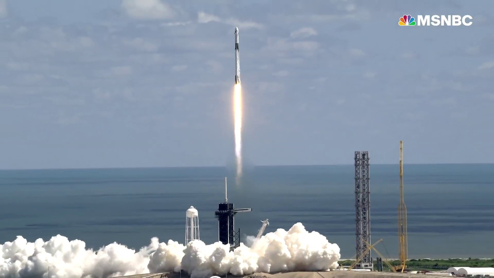 Msnbc On Twitter Spacex Launches Rocket To Iss With Nicole Mann The
