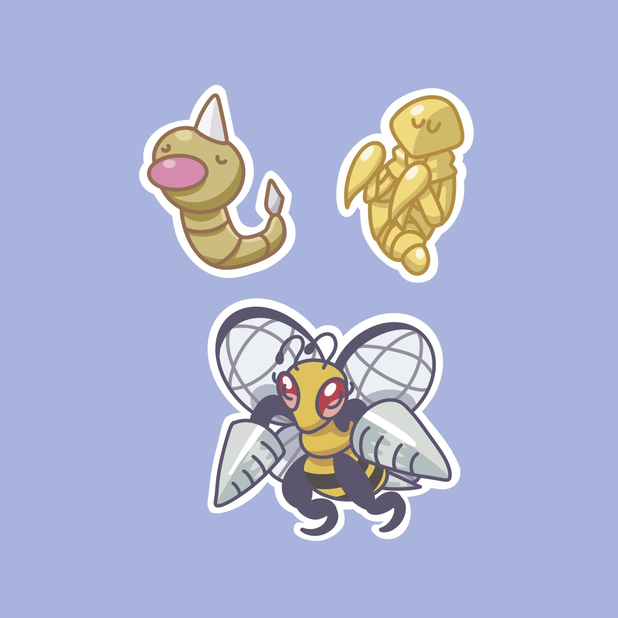 Weedle Kakuna Beedrill