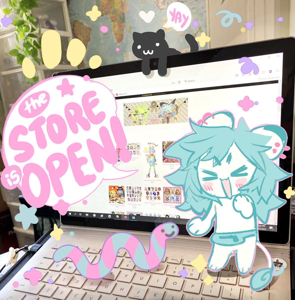 「YES!!!!!!!! 🍊 it'll be up until 10/9 its full of new merch 」ginger 🍊 sleepy peepyの漫画