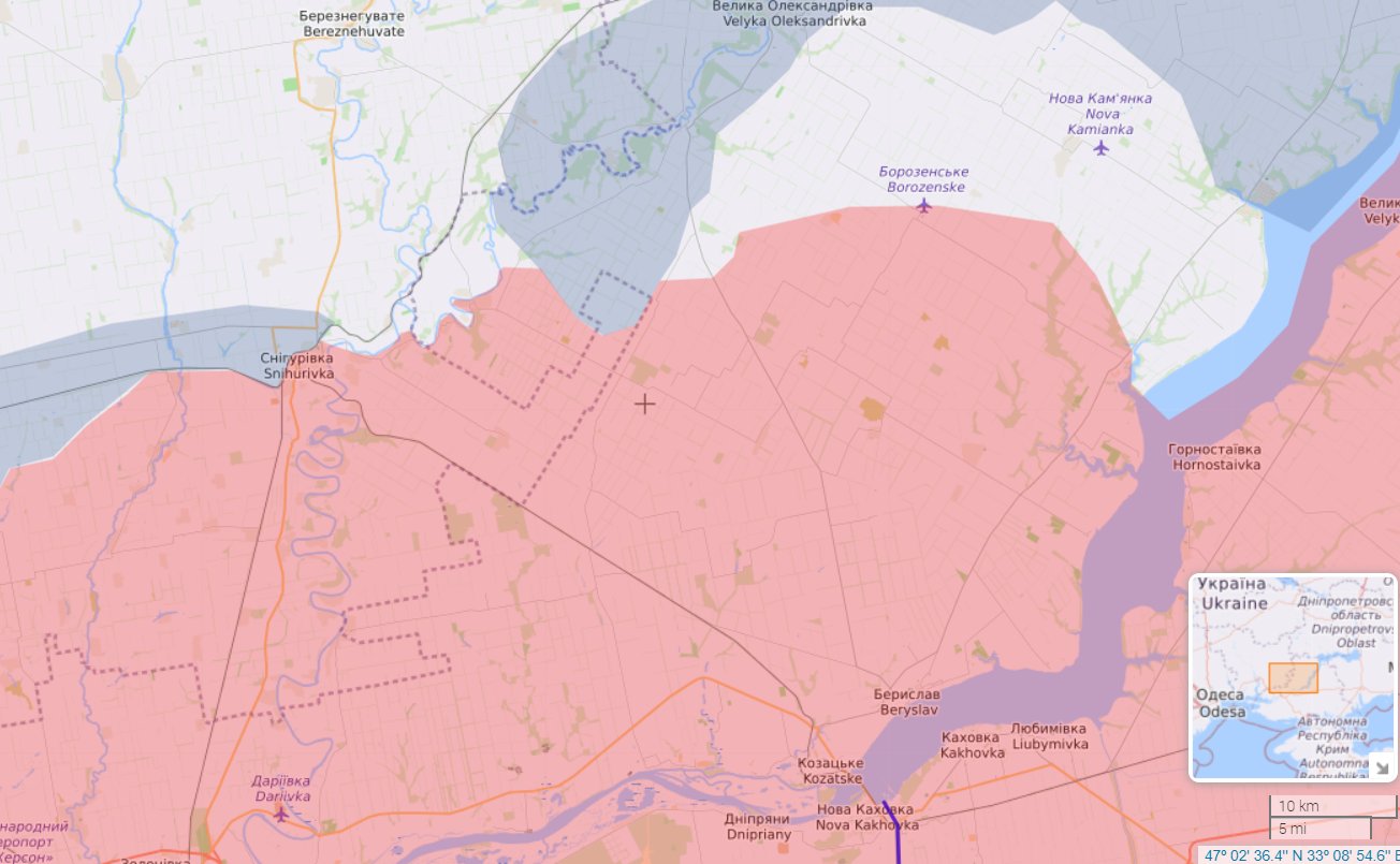 Nikita Gerassimow on Twitter: "Am Dienstag/Mittwoch befand sich die Front ungefähr auf der Linie ...