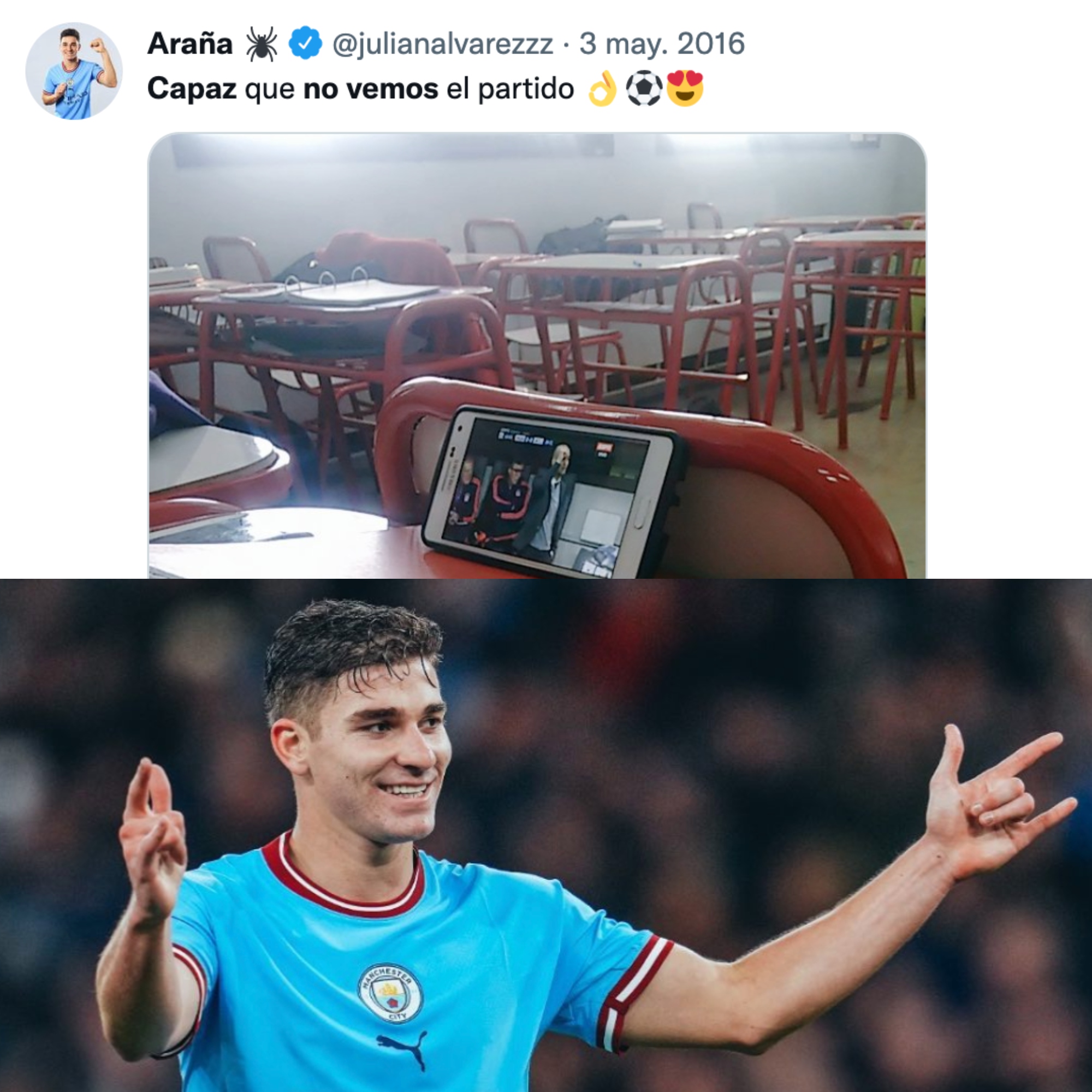 Invictos On Twitter En 2016 Julián Álvarez Subió Una Foto Desde La