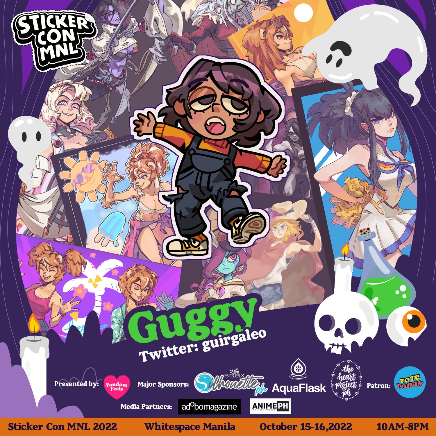 Sticker Con MNL on Twitter: "SCM 2022 EXHIBITOR SPOTLIGHT 153: 👻 Guggy 👻 "Hey it's Guggy, thanks ...