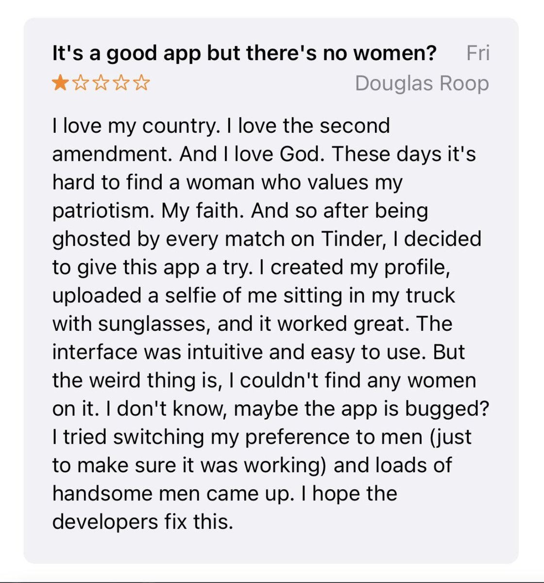 Omair Ahmad On Twitter Rt Timjhogan The Reviews On The Right Stuff Dating App Are So Good
