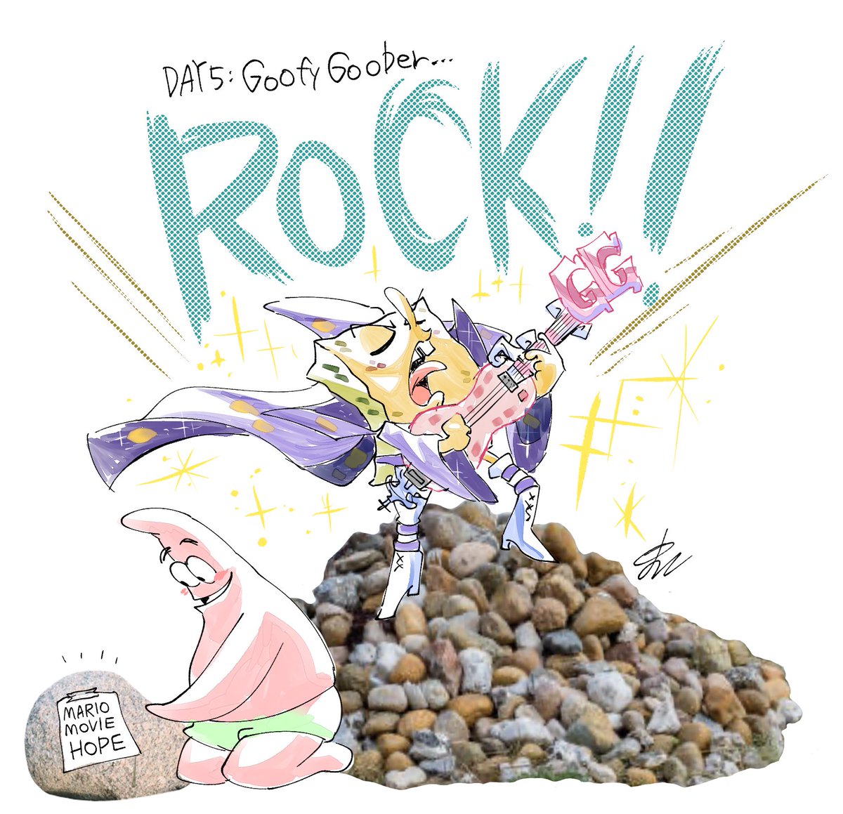 DAY "Goofy Goober"…………..ROCK#spongetobe」|🩷ℂ𝕣𝕚𝕞𝕞𝕪/hitausのイラスト