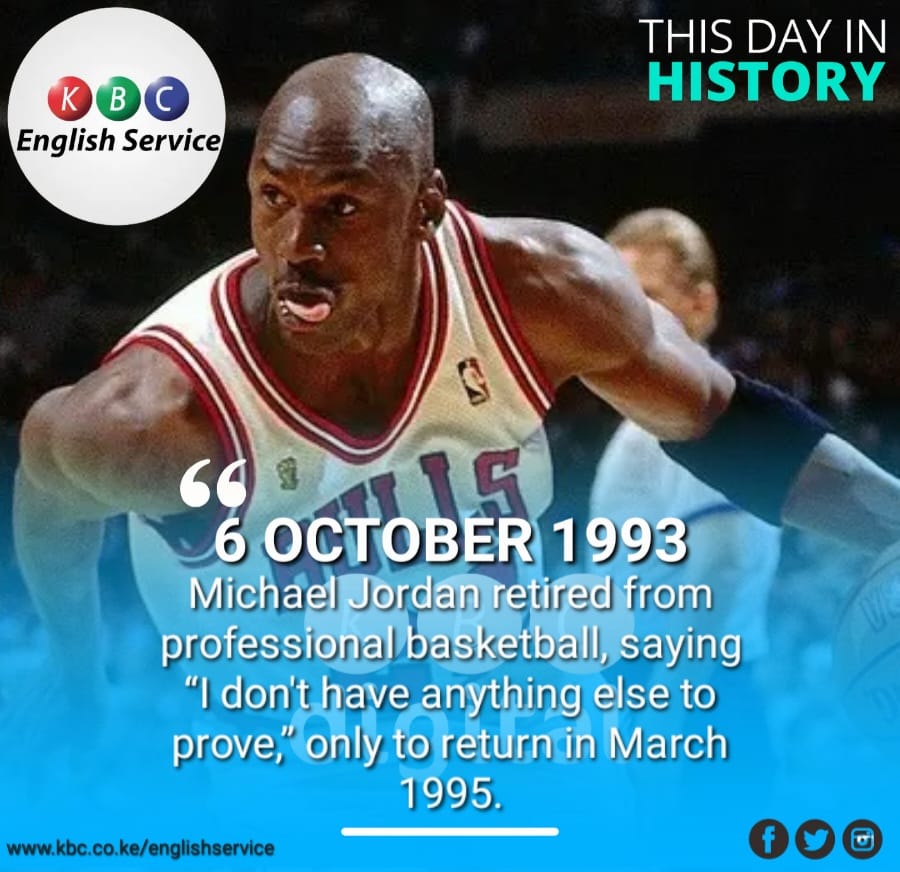 KBC English Service on Twitter: "Today in History: Michael Jordan ...