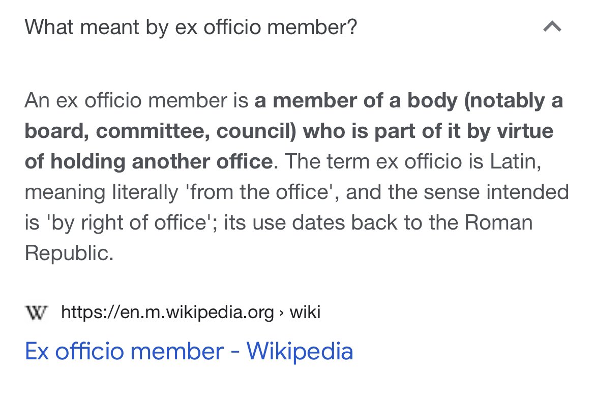 Ex Officio Definition