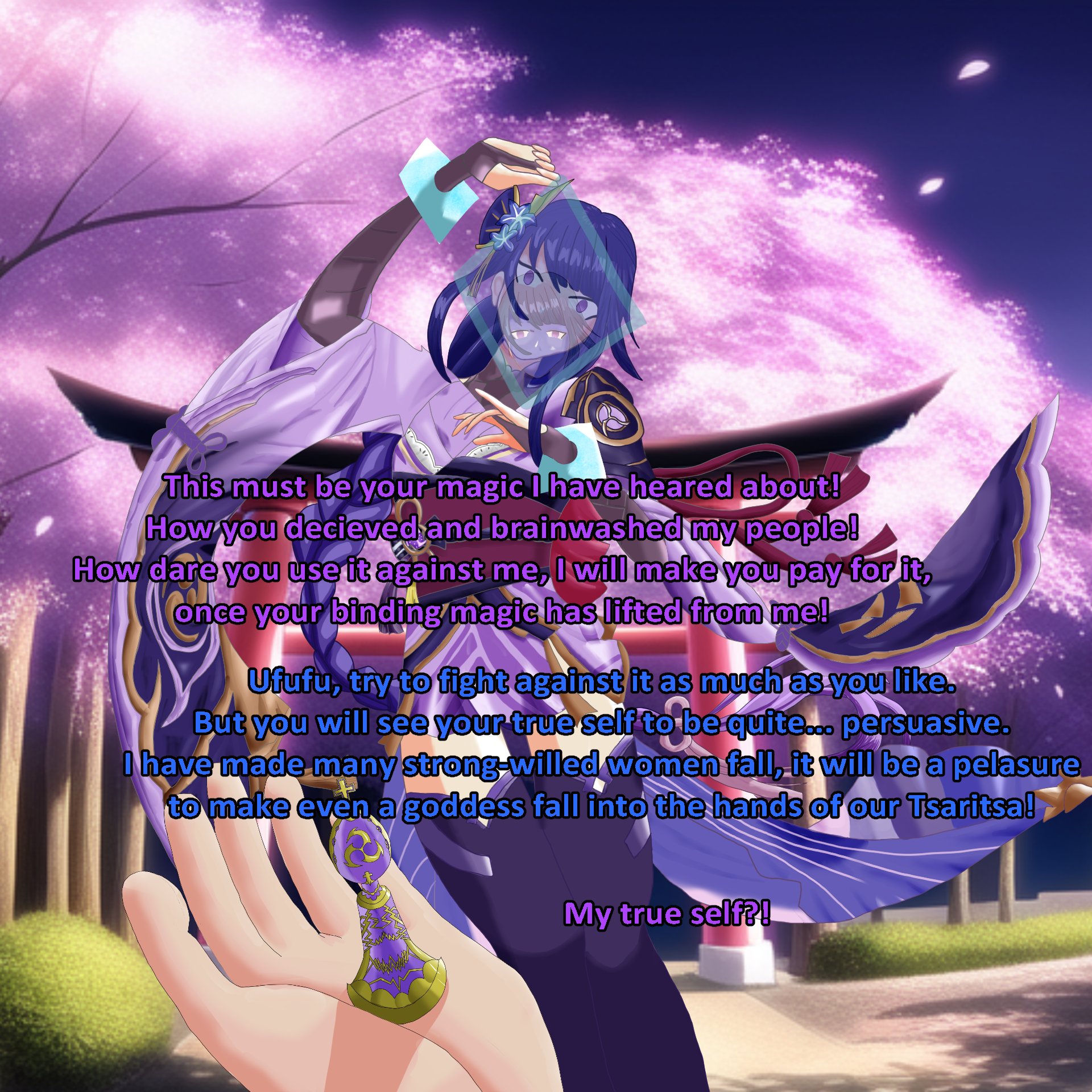 Pervy Fantasies on Twitter: "I just made a new post on my fanbox! Raiden Shogun being ...