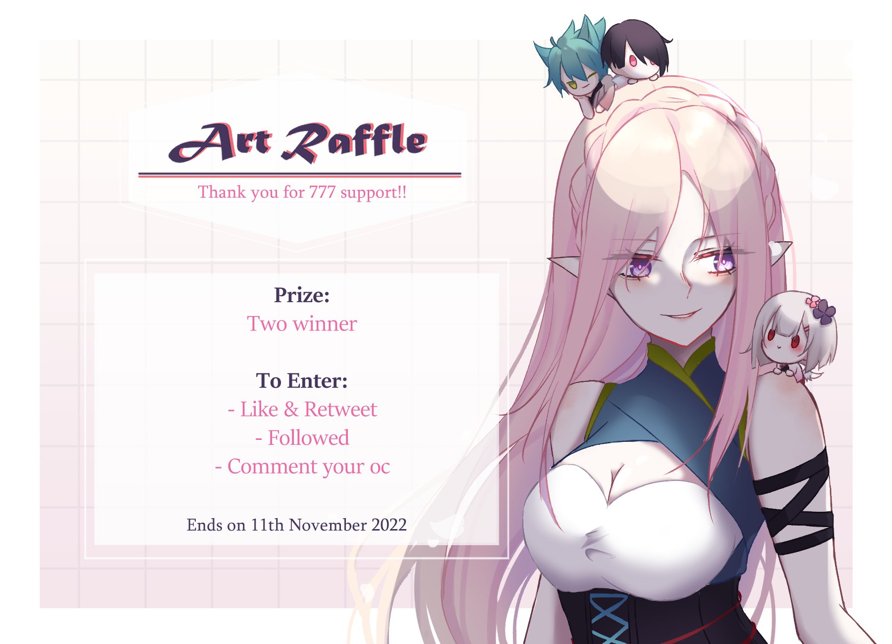 Noct 🦉 Art Raffle on Twitter: "• • Art Raffle • • I wanna do something different this time 🦉2 ...