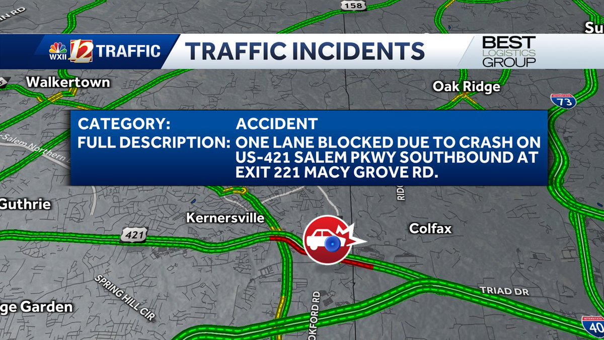Wxii Christina Evans On Twitter 8 30am Thursday A Traffic Accident