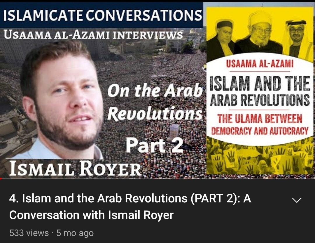THREAD 🧵 Dr Usaama al Azami & Ismail Royer had a 5 hour conversation ...