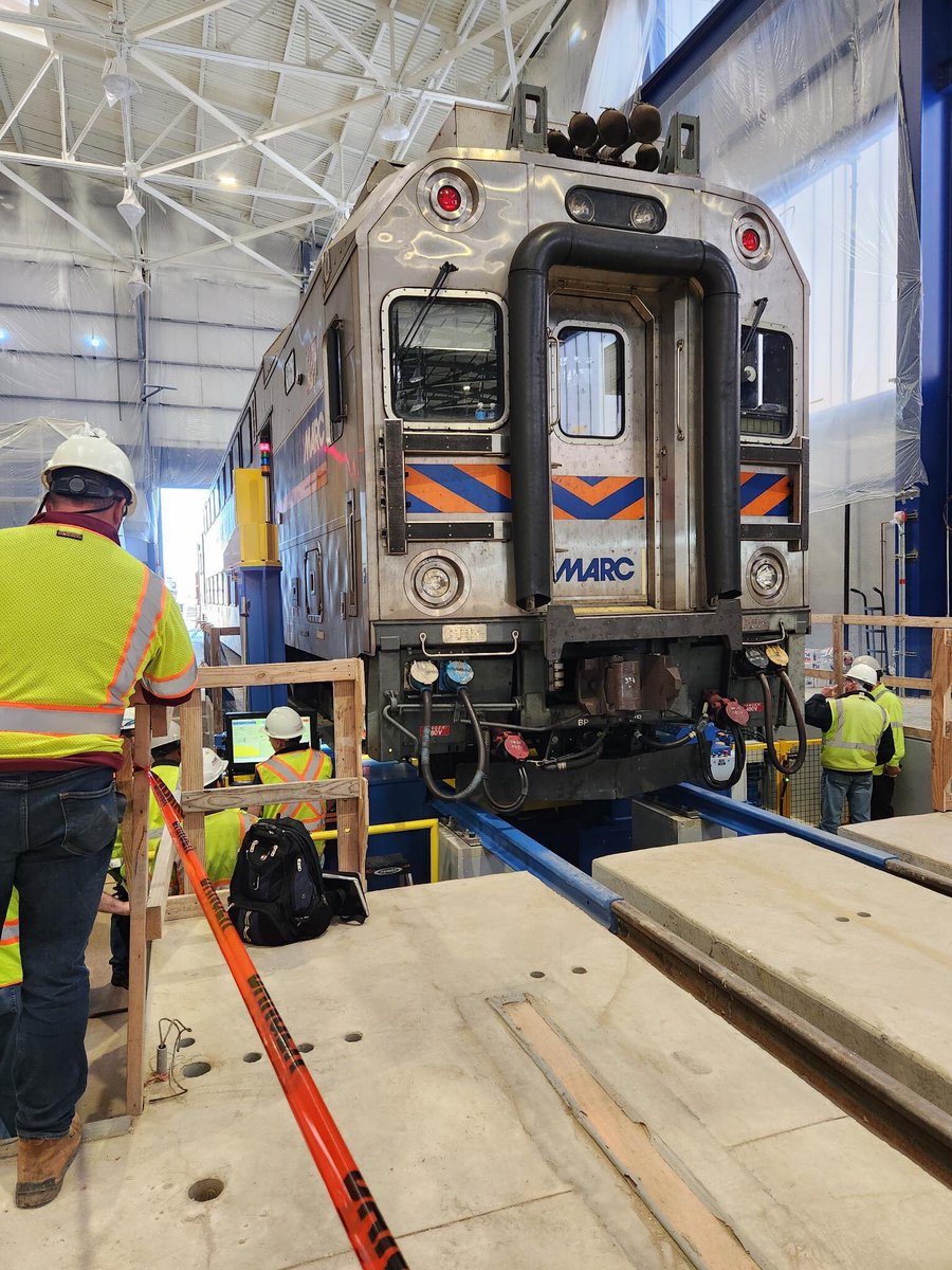 MTA Maryland on Twitter: "I wanted to share some exciting progress on the MARC Riverside heavy ...