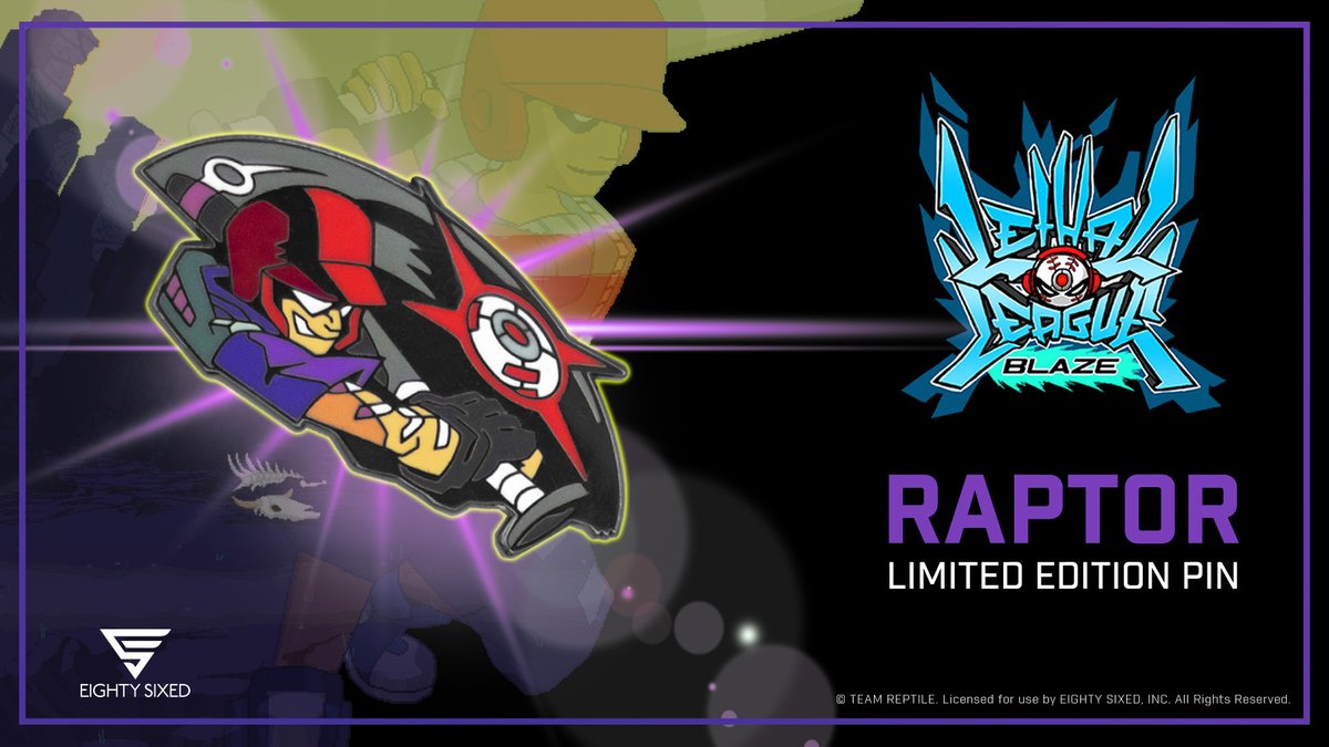 Eighty Sixed on Twitter: "Our limited edition Lethal League Raptor pin is almost gone! With ...